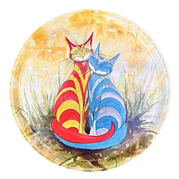 Runda Brickor – Stor Serveringsbricka för Frukost på Sängen – Saker&Smått